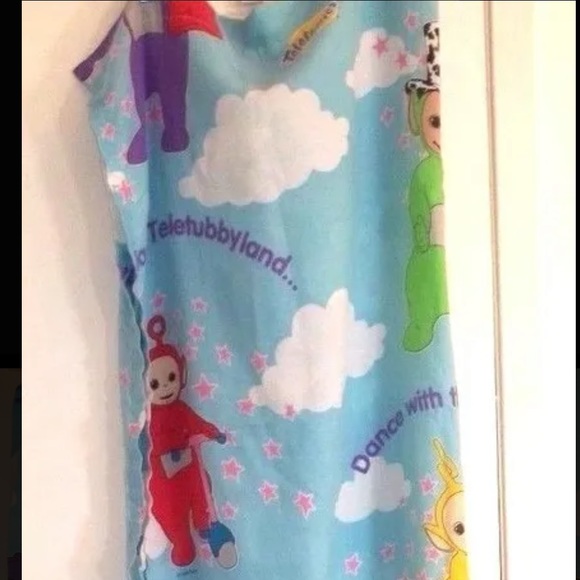 Other | Rare Vintage Teletubbies Single Curtain Panel Or Craft Fabric ...